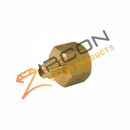 Brass Flare to Male Half Union Adapter Fitting | Zircon Brass